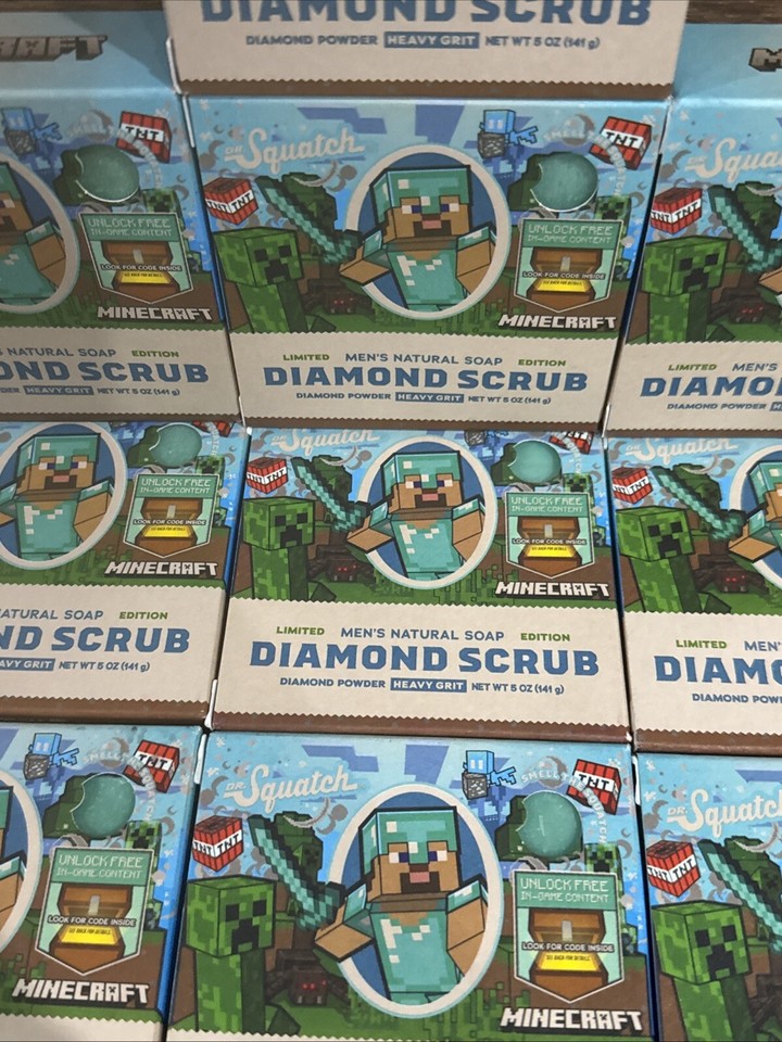 Minecraft Diamond Scrub Limited Edition 10 Pack of RARE Dr. Squatch ...