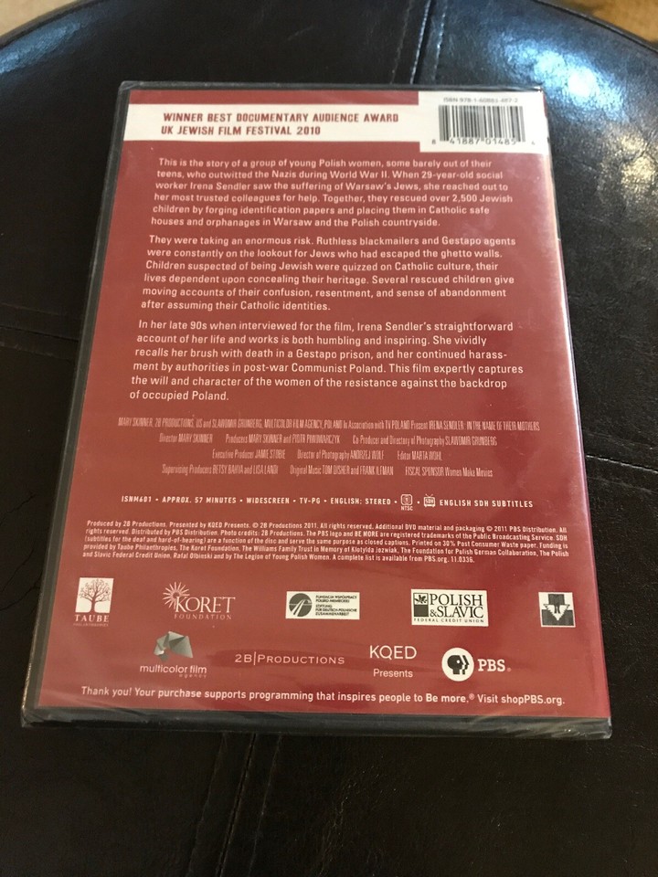 Irena Sendler: In the Name of Their Mothers New DVD! 841887014854 | eBay