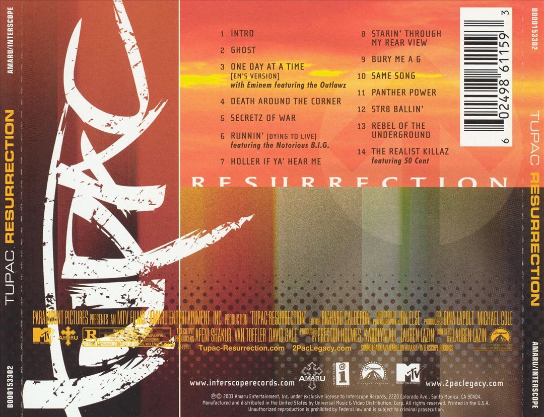 TUPAC: RESURRECTION [ORIGINAL SOUNDTRACK] [PA] NEW CD 602498611593| eBay
