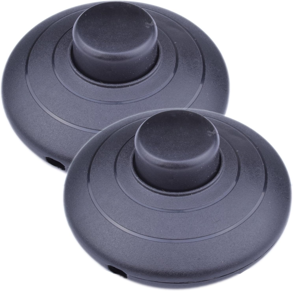 Foot Pedal Push Switch Inline Lamp LED Light On-Off Push Step-On-Button ...