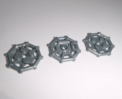 Lego (30033) 3 octagonale Gitterplatten 2x2, in flat silber aus 8639 ...