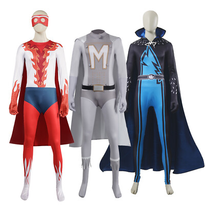 Cosplay Megamind Metro Man Jumpsuits Cloaks Halloween Superhero ...