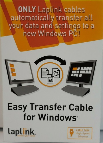 LAPLINK Easy Transfer Cable for Windows BRAND NEW SEALED Automatic ...