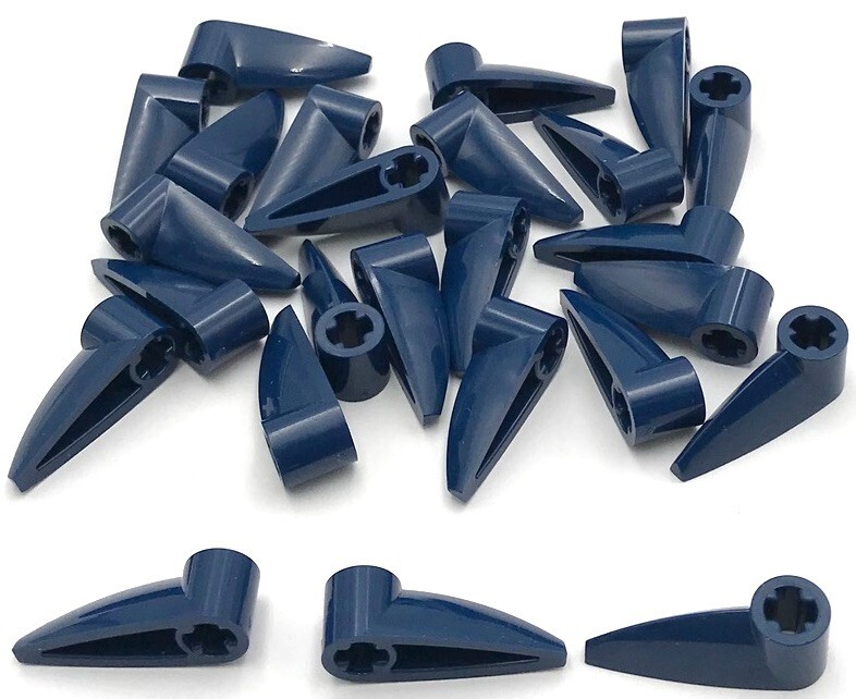 Lego 25 New Dark Blue Bionicles 1 x 3 Tooth w/ Axle Hole Bohrok Eye ...