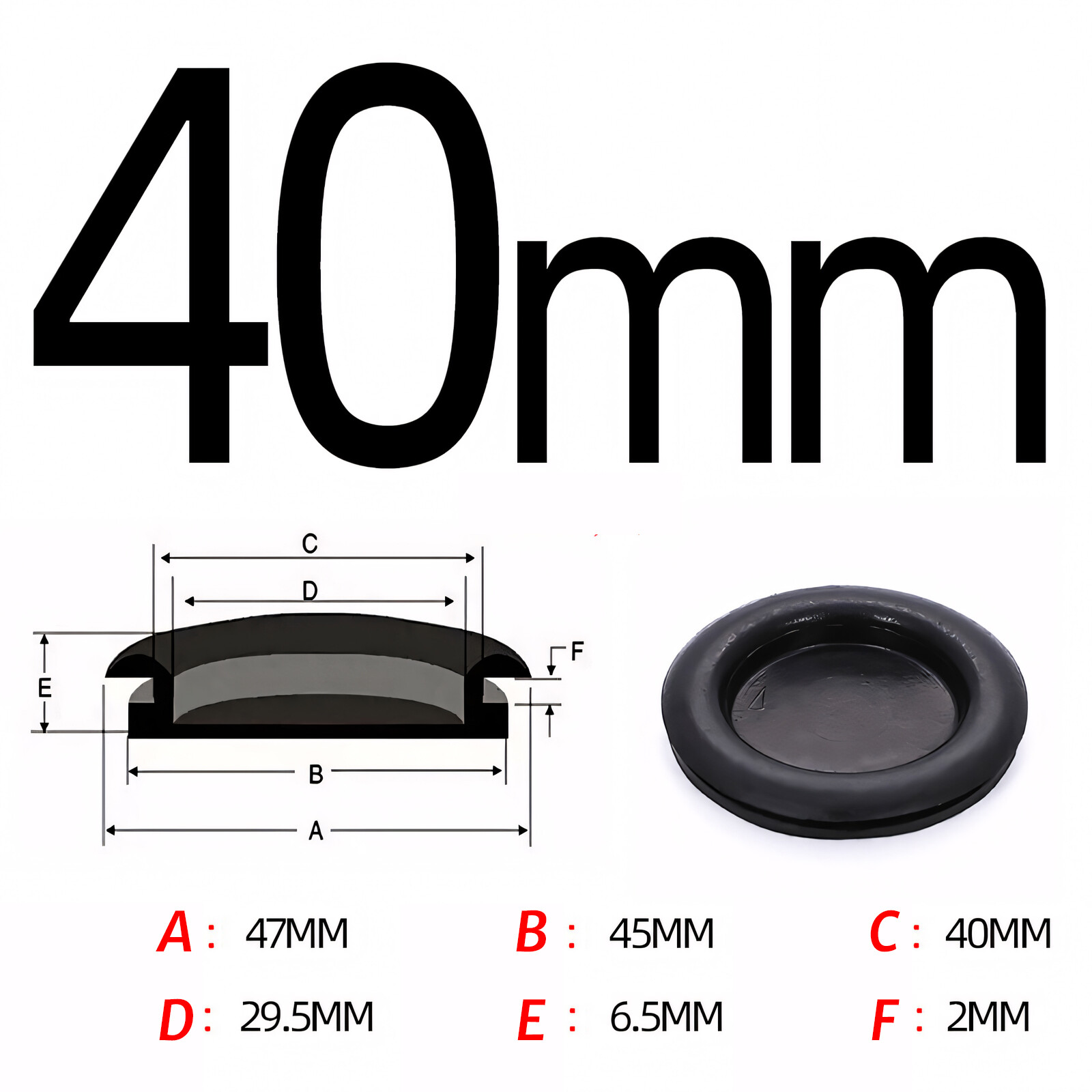 Blanking Grommets, Rubber Grommet, Closed Gromet, Blind Plug Bungs 14mm ...