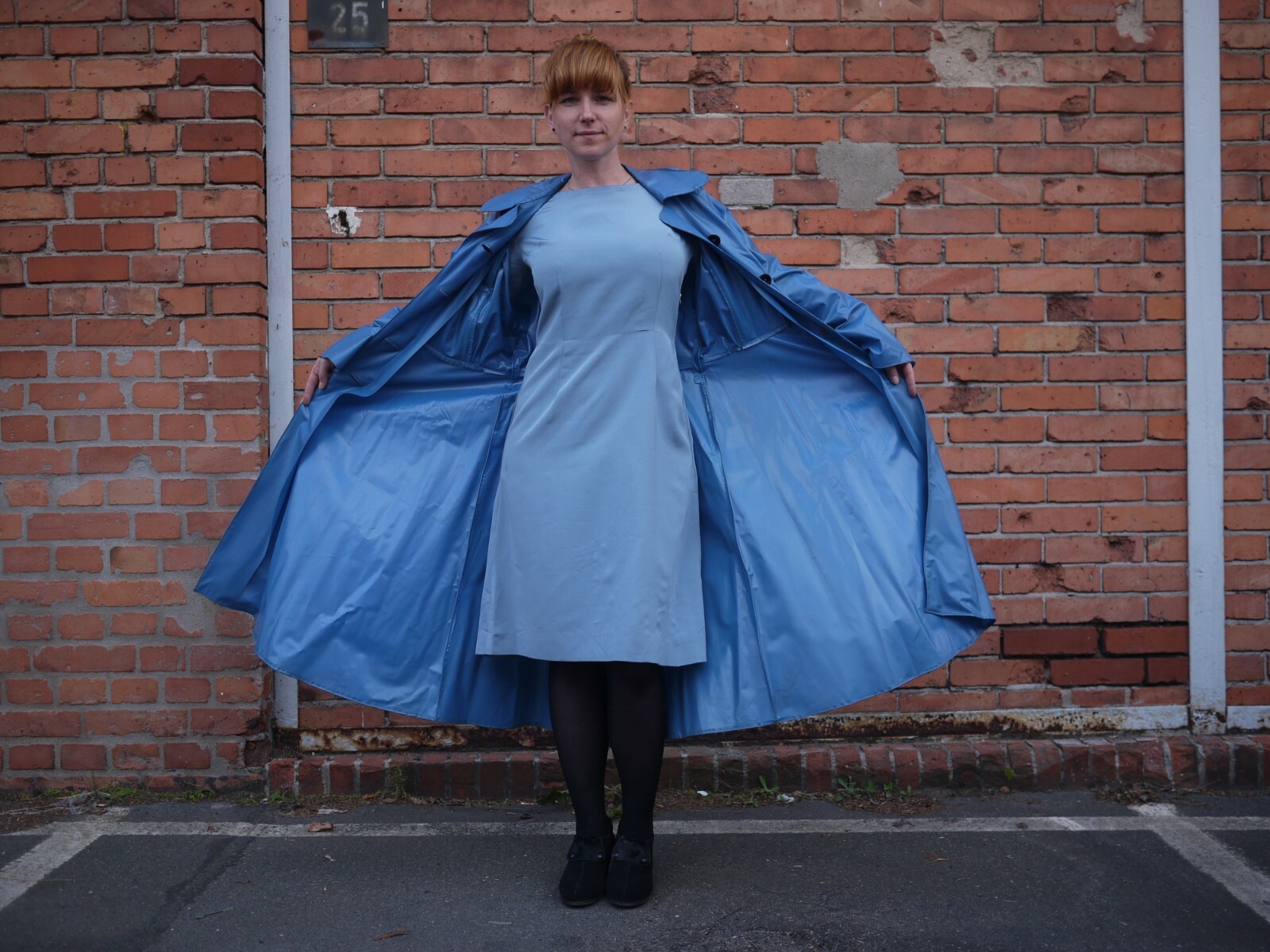 Damen Regenmantel 40er Mantel 40´s raincoat 50er True VINTAGE 50´s ...