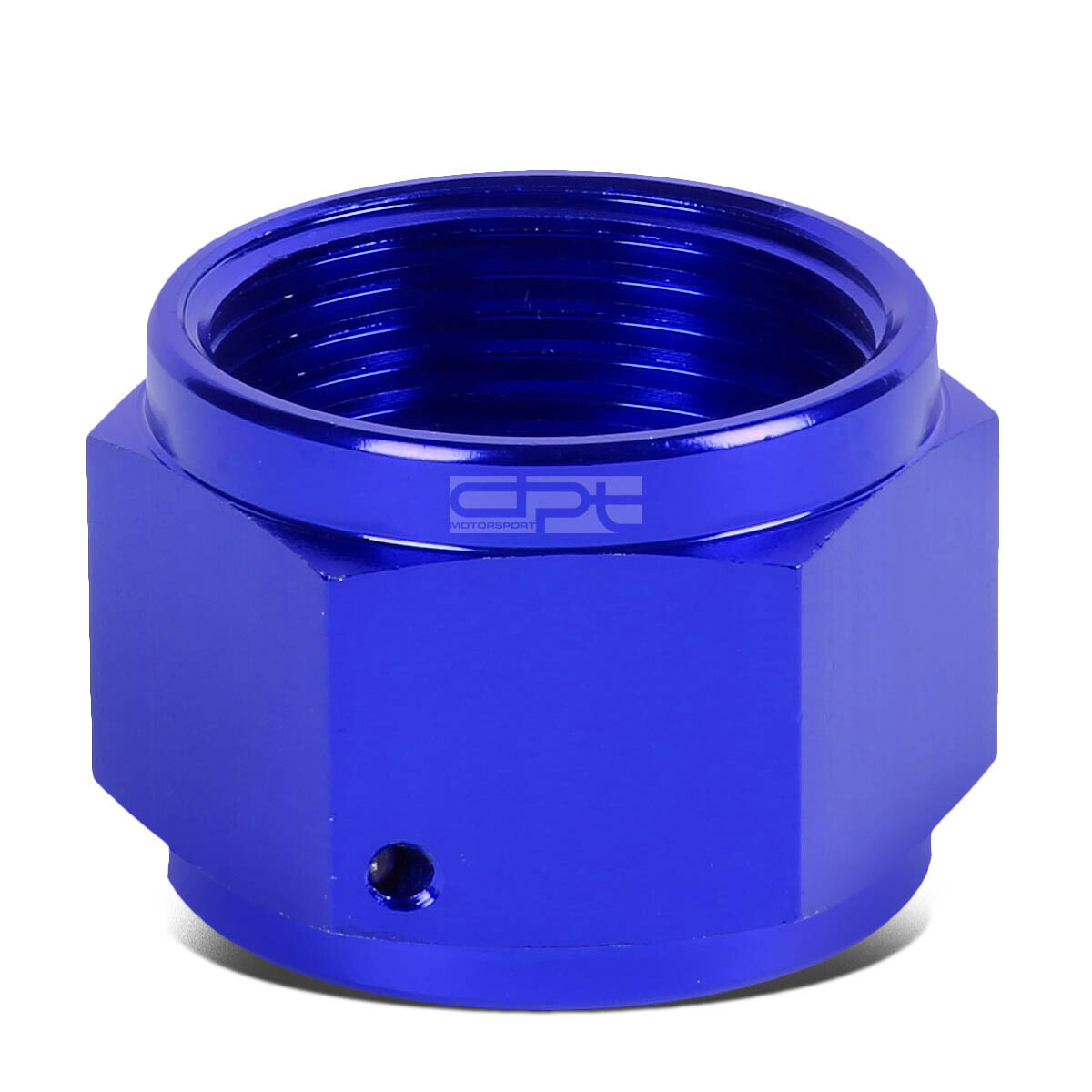 BLUE ANODIZED ALUMINUM 16-AN AN16 1"HEX HEAD FEMALE FLARE END CAP/NUT ...