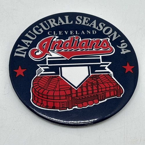 Cleveland Indians Jacobs Field Inaugural Season 1994 Vintage Button | eBay