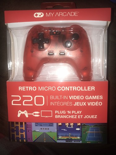 DREAMGEAR My Arcade RetroPlay Plug N Play Controller 220 Games NEW DGUN ...