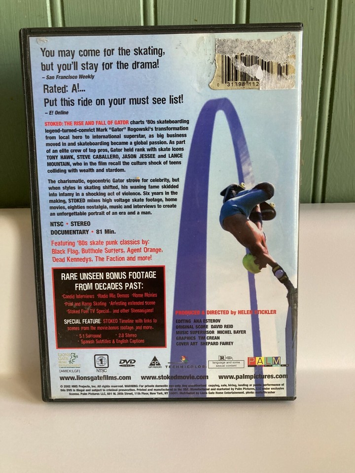 Stoked: The Rise and Fall of Gator (DVD, 2004) Helen Stickler ...