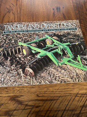 John Deere Tandem & Offset Disks For 1995 Brochure FCCA | eBay