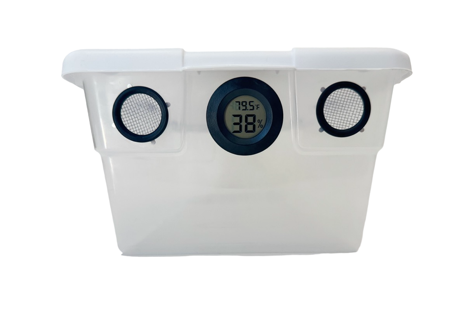 Vented Vivarium 6 Qt Hygrometer Isopod Terrarium Reptile Enclosure ...