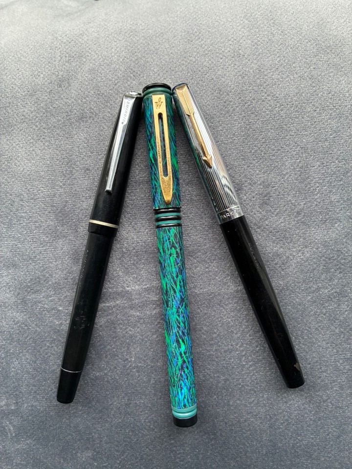 Vintage Fountain Pen Bundle Job Lot Collection Osmiroid, Waterman ...