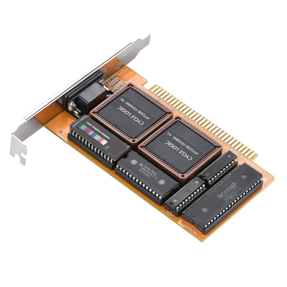 For IBM PC CGA Graphics Vintage Card 16Kb 6845 Color Graphic Adapter ...