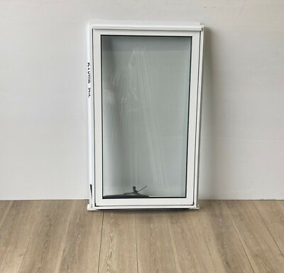 Aluminium Awning Window Double Glazed Obs 1030h x 610w - White Pearl ...