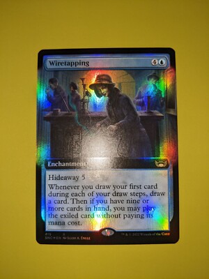 FOIL EXTENDED ART Wiretapping x1 Streets of New Capenna 1x MTG | eBay