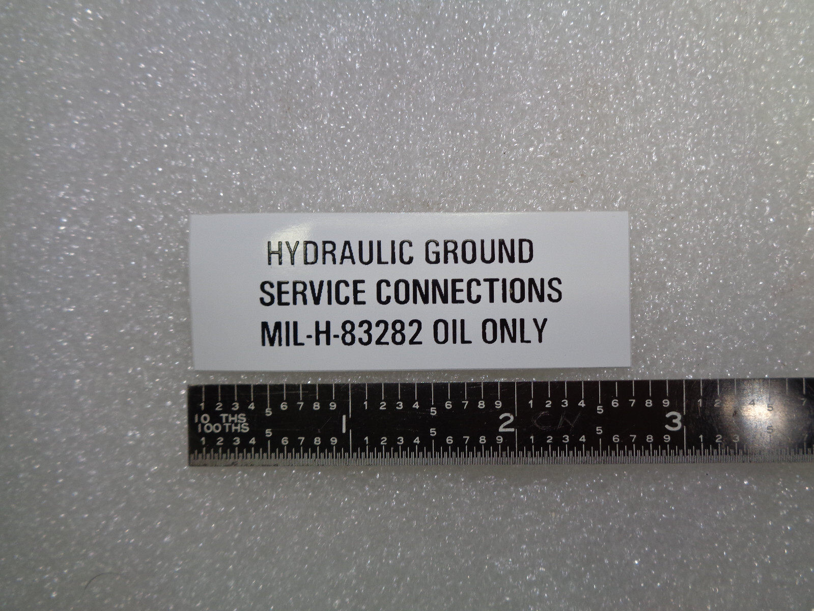 CESSNA CITATION AIRCRAFT "HYDRAULIC SERVICE " PLACARD DECAL 6200186-61 ...