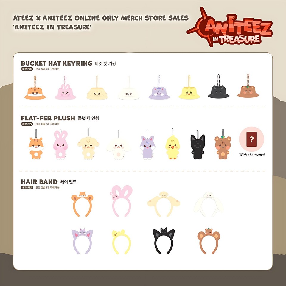 [ON HAND] ATEEZ "ANITEEZ IN TREASURE" POP-UP Official Merch MD ...