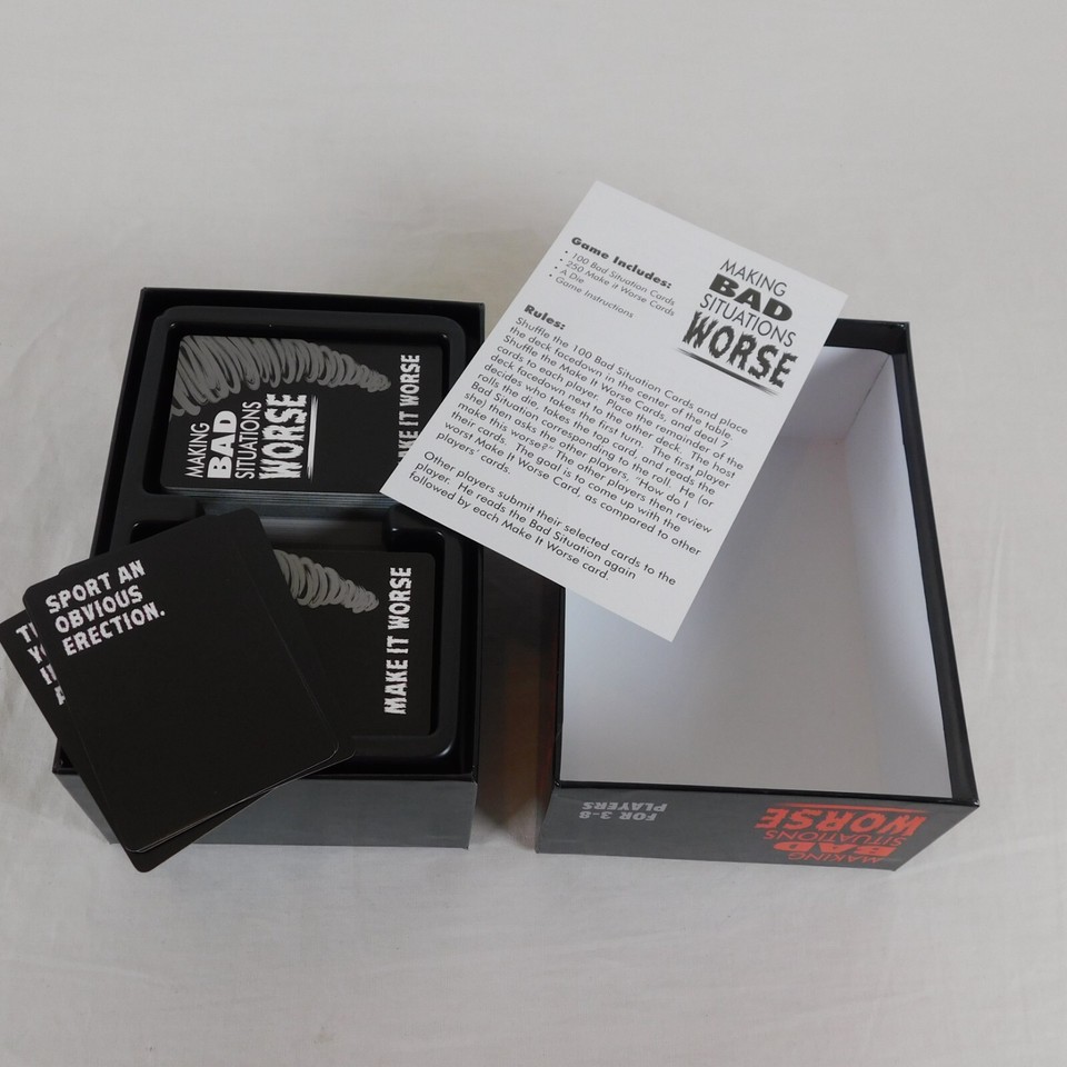 Making Bad Situations Worse Adult Card Game 3 to 8 Players 350 Cards ...