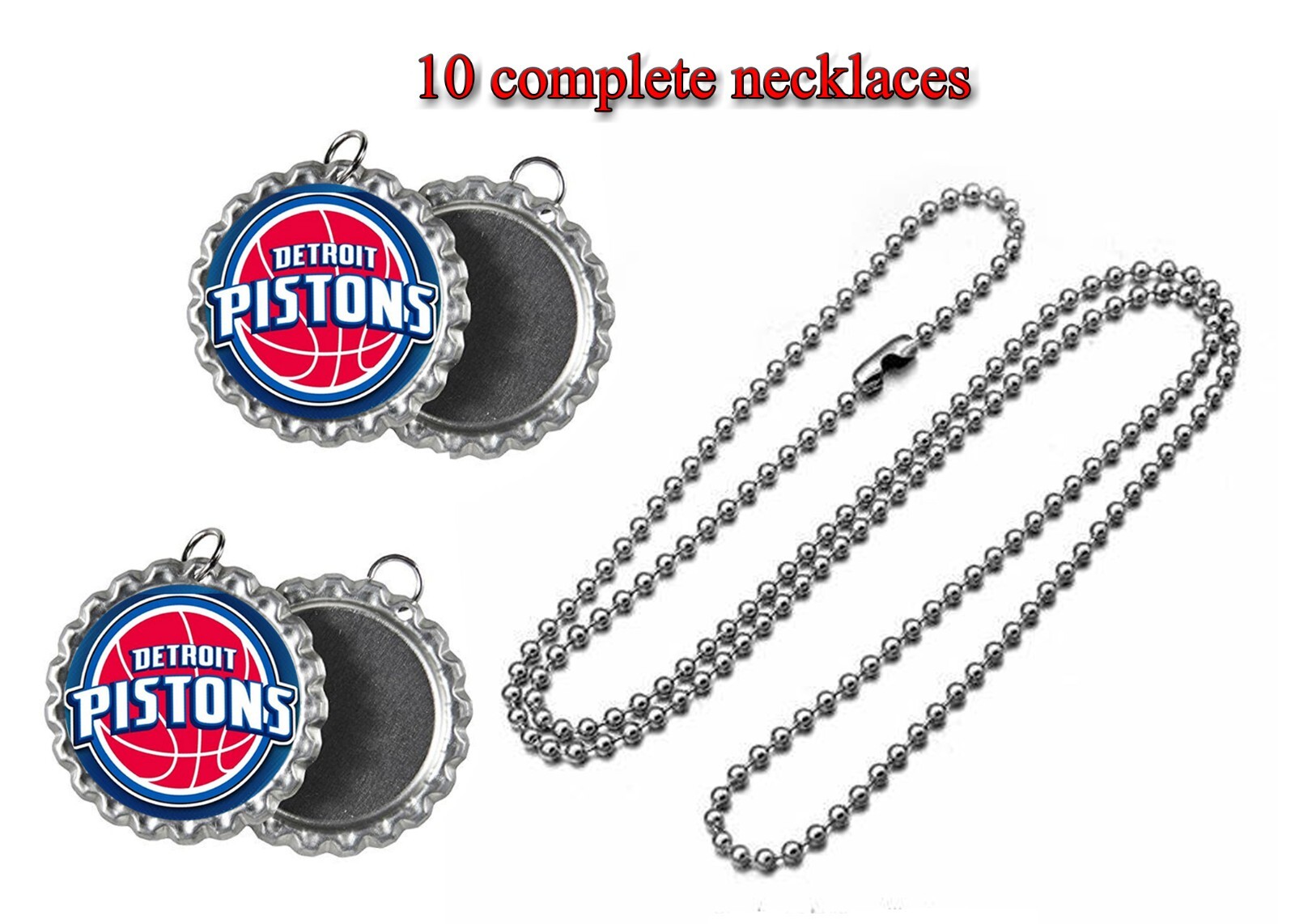 Detroit Pistons necklace Party Favors 10 Necklace Favors | eBay