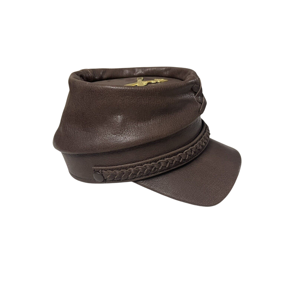 American Civil War Kepi leather cap, extraordinary craftsmanship. | eBay