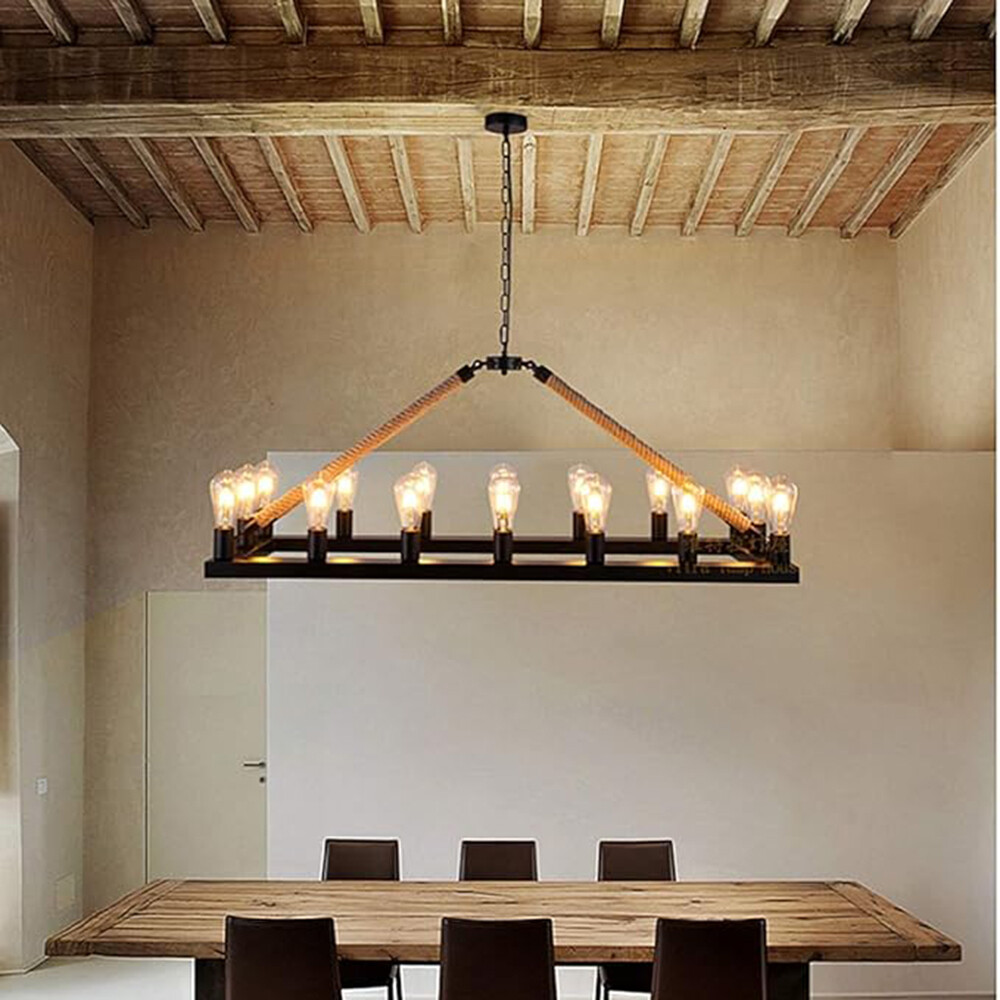 Multi Pendant Chandelier Wrought Iron Luxury Modern Sputnik Chandelier