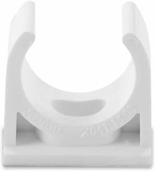 Black & White PVC U Clips Conduit Push In Saddle Electrical Cable Wire ...