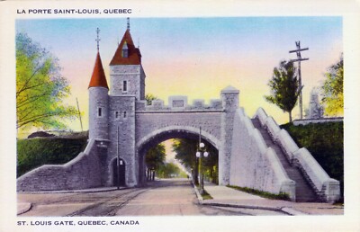 VTG Postcard St .Louis Gate, Quebec, Canada- Unposted M4 | eBay