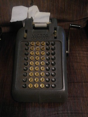 Cash Register, Adding Machines - Vintage Victor Champion