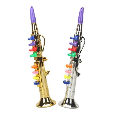 Saxophone Simulation ABS Metallic Musical Wind Instruments for Ages 3 ...