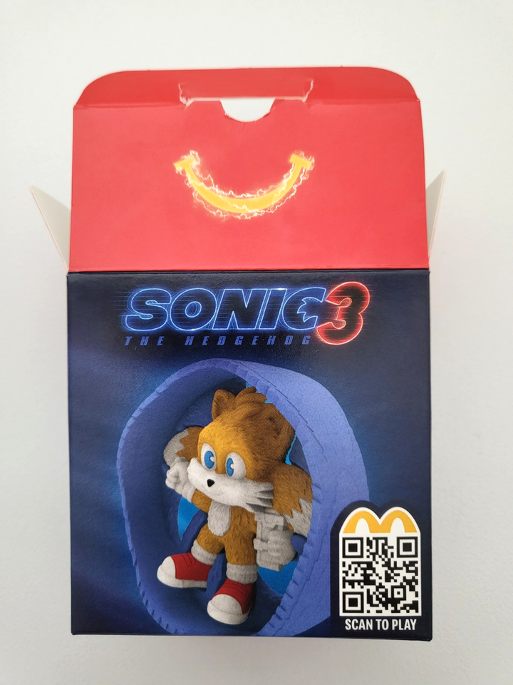 Sonic The Hedgehog TAILS x 2 McDonalds Toys 2024 Original Roller & 2022 ...