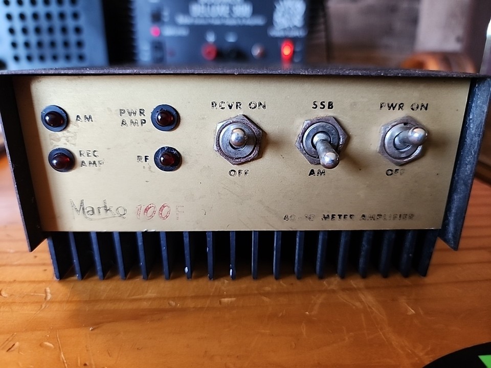 Vintage Marko 100F 10 to 40 Meter Linear Amplifier 2x Motorola MRF454 ...