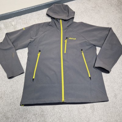 Marmot M3 Jacket Size XL Men Grey Softshell Full Zip Coat Outdoor ...