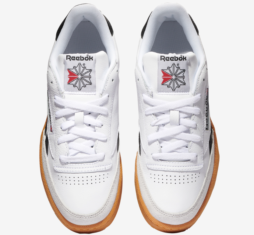 Reebok Club C Revenge Vintage White Black Gum 100202316 Men's Size 7.5 ...