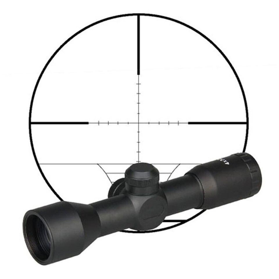 4X32 Rifle Scope Mil Dot Illuminated Optics Hunting + 2X Scope Mount | eBay