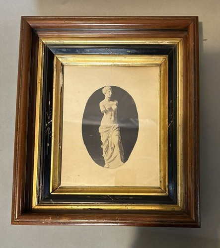 Vintage Antique Victorian Deep Set Walnut Picture Photo Frame Venus De ...