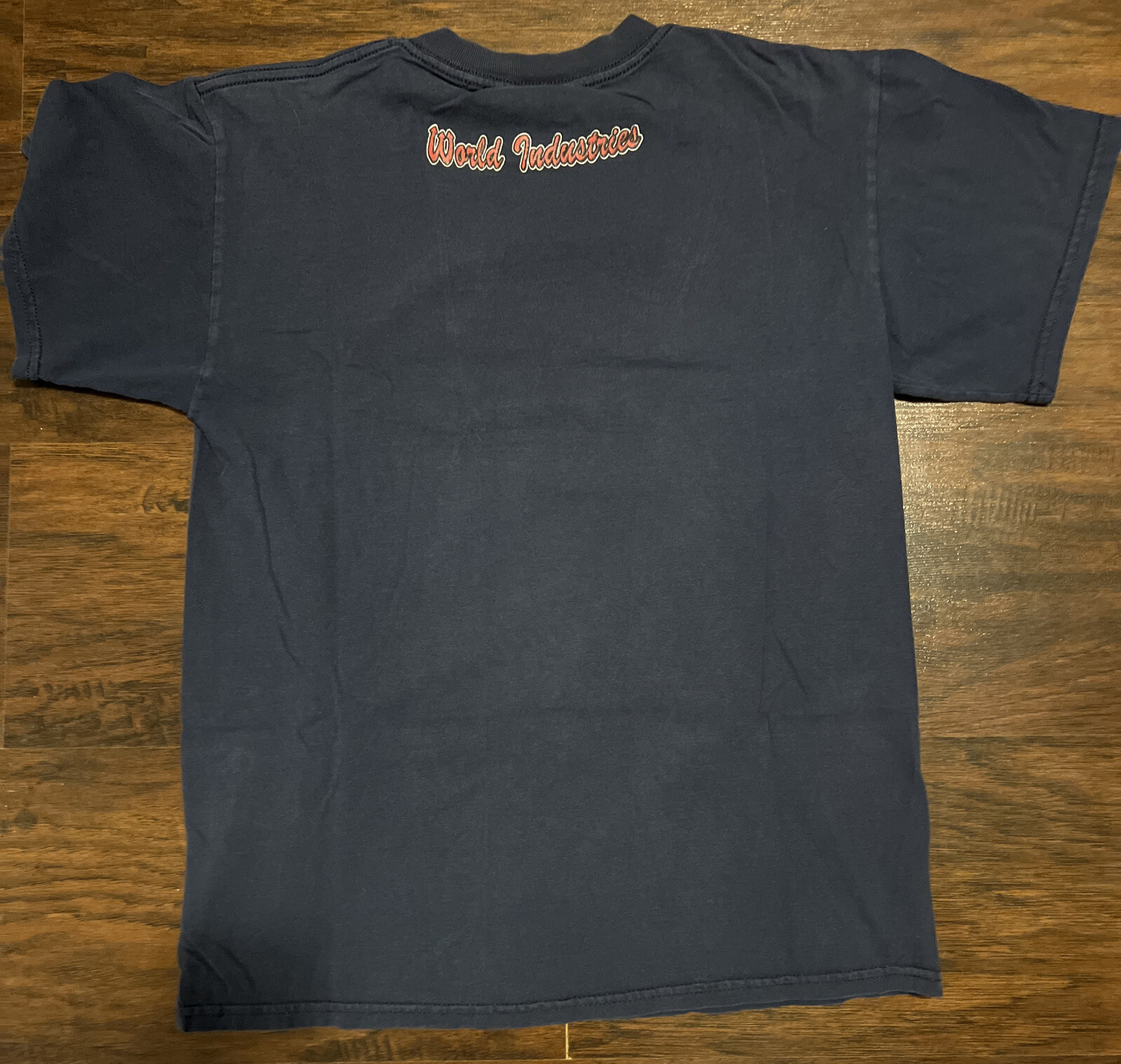 RARE VTG WORLD INDUSTRIES Mens Navy Blue FLAMEBOY Sho… - Gem