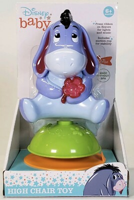 Disney Baby Eeyore high chair toy with Suction cup lights and music NEW ...