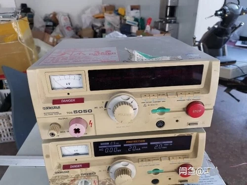 USED KIKUSUI TOS5050 withstand voltage tester produced by DHL or FedEx ...