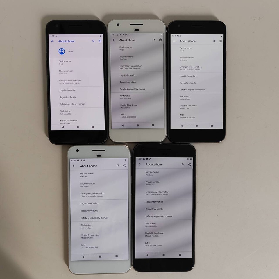 Original Google Pixel (1st Gen) - 2016 Pixel XL Unlocked 4G 32/128GB ...