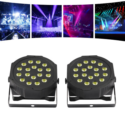 2PCS 18w Beam Moving Head Stage Light RGB Spot Lighting DJ Disco Show ...