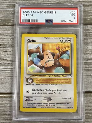 Graded PSA 7 2000 Pokemon Neo Genesis - Cleffa | eBay