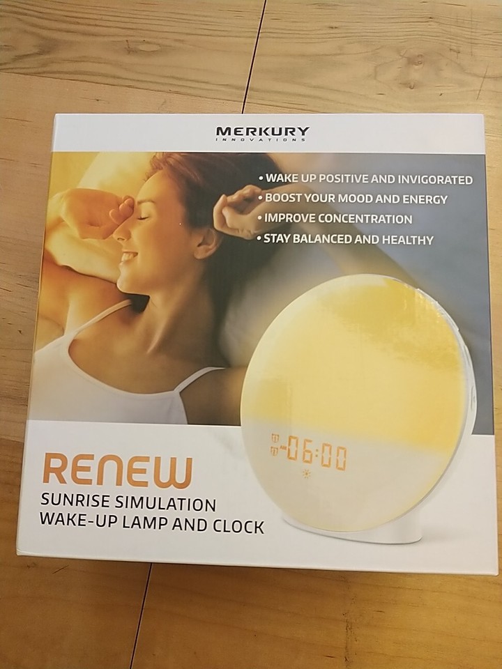 Merkury Innovations Renew Sunrise Simulation Wake-Up Lamp and Clock New ...