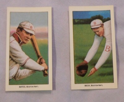 1988 CCC 1909-11 T206 Reprints Boston Rustlers Baseball Card Pick one ...