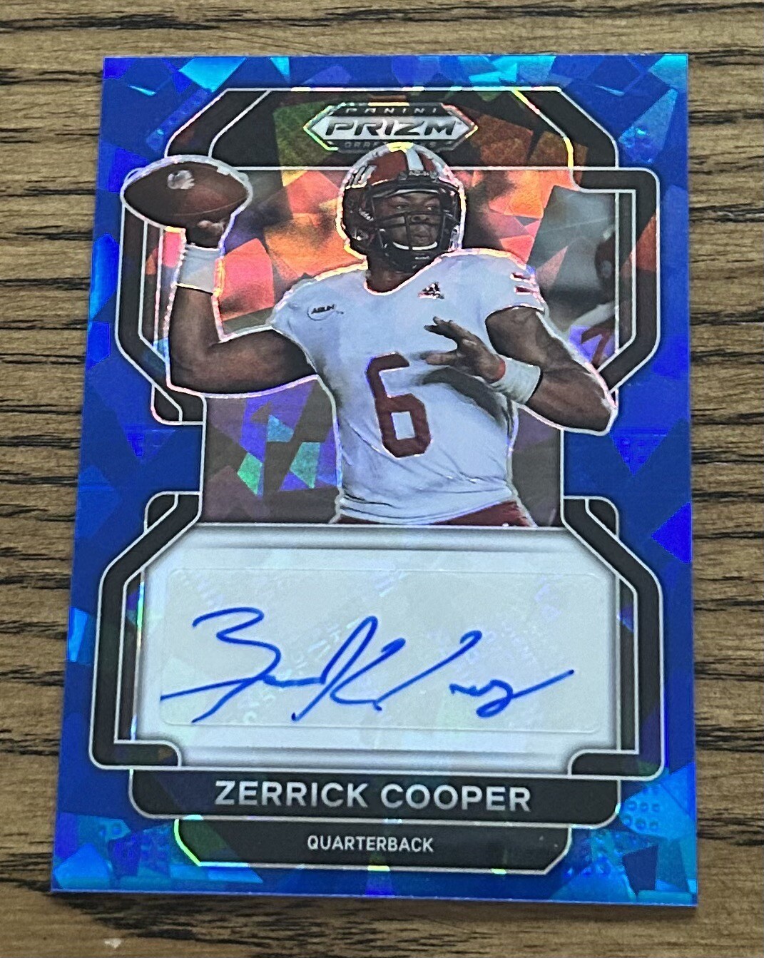 2023 Panini Prizm Draft Picks - ZERRICK COOPER /75 Auto Blue Ice Prizm ...