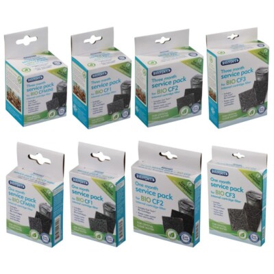 Interpet Cartridge Filter Service Pack Bio Mini CF1 CF2 CF3 Aquarium ...