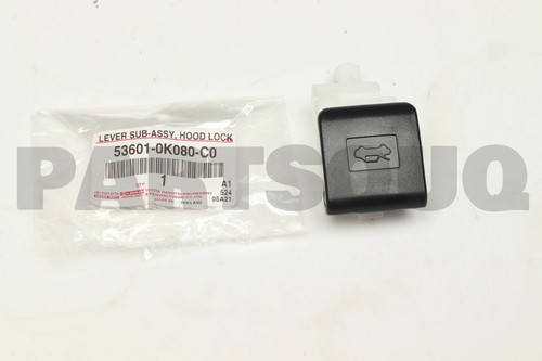 536010K080C0 Genuine Toyota LEVER SUB-ASSY HOOD 53601-0K080-C0 | eBay