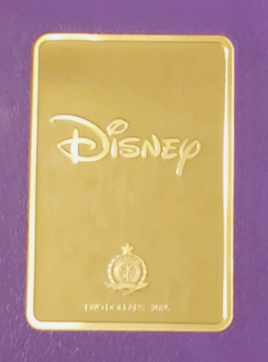 2025 Agoro Disney Beauty & The Beast Gold Gilded Amethyst .999 Silver ...