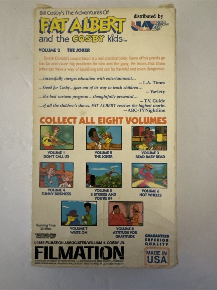 Fat Albert And The Cosby Kids Vol 2 Tape The Joker VHS 1984 Filmation ...