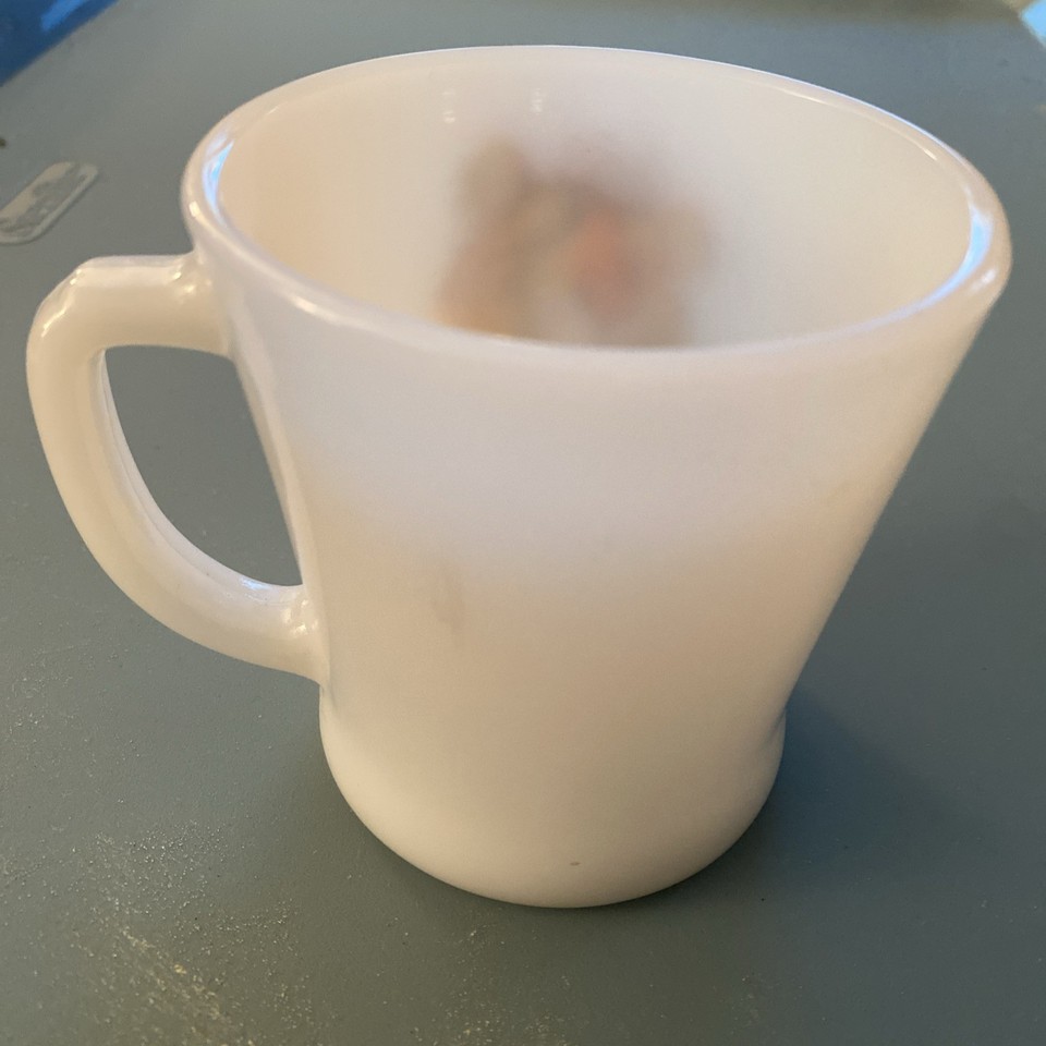 Esso Exxon Mobil Tiger in Your Tank Fire King Milk Glass Coffee Mug Cup ...